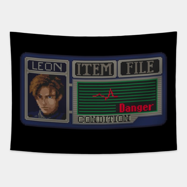 Leon Kennedy Pixel Art - Resident Evil - Tapestry | TeePublic