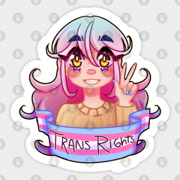 Trans Rights - Trans - Sticker | TeePublic