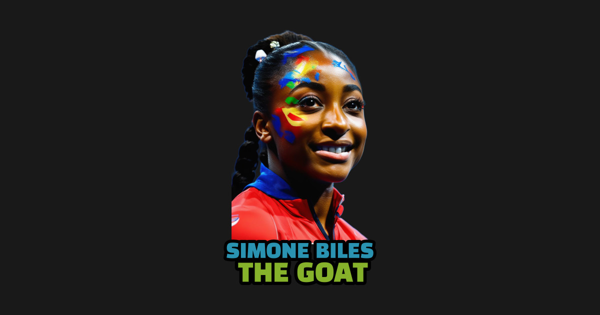 Simone Biles the goat - Simone Biles - T-Shirt | TeePublic