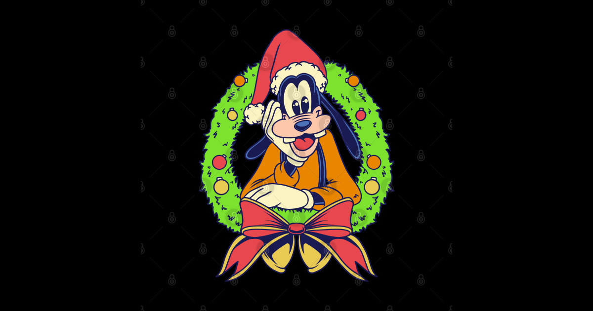 Goofy Around The Christmas Tree - Goofy - Sticker | TeePublic