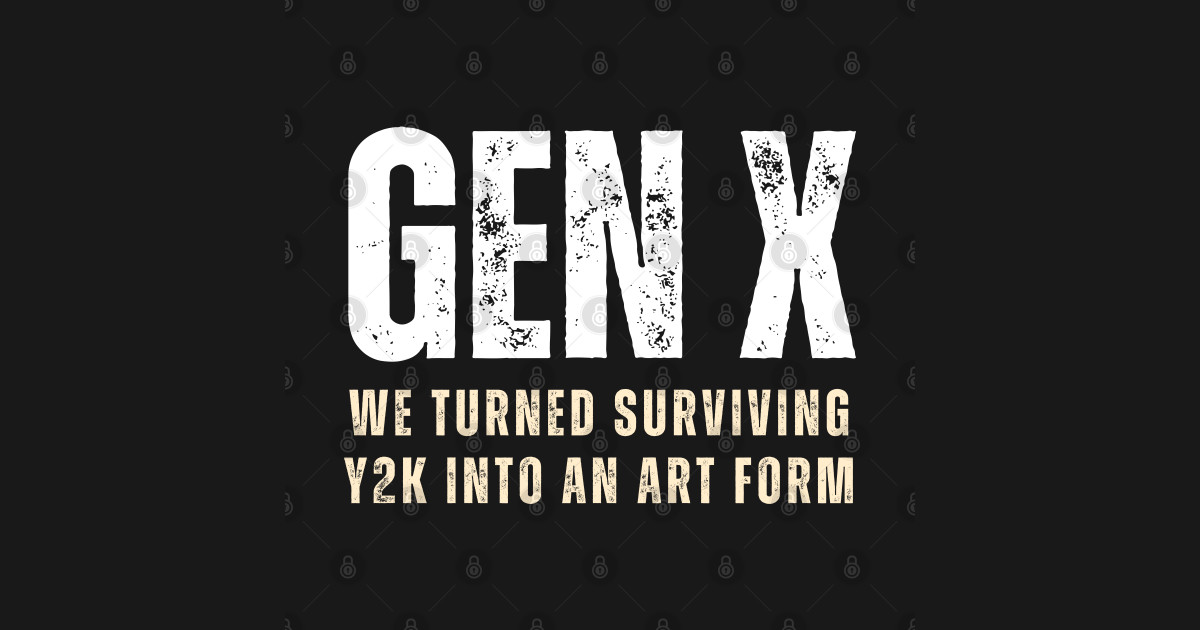 Gen X Retro Vibes Design for True Generation Xers - Gen Xers - T-Shirt ...