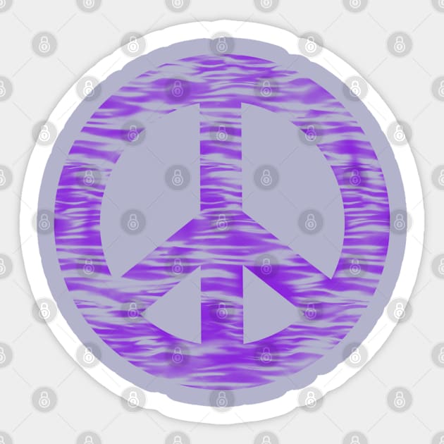 Purple Peace Sign - Purple Peace Sign - Sticker | TeePublic