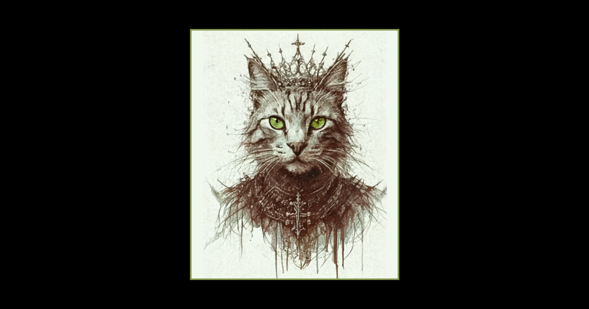 Cat Overlord - Cat - Sticker | TeePublic