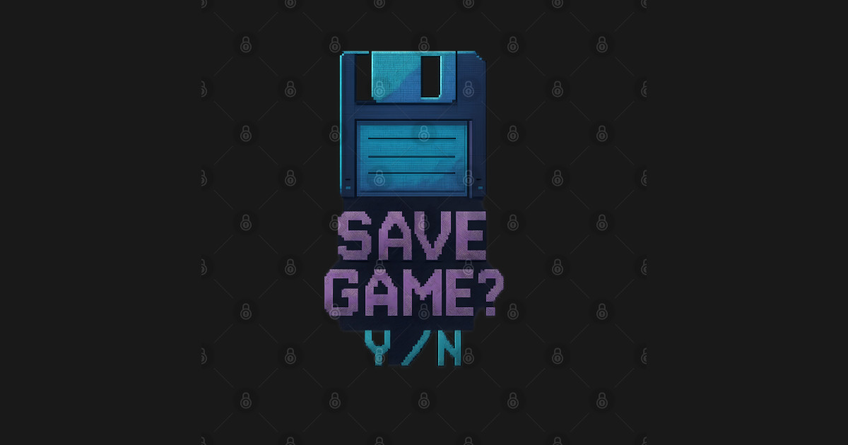 Save Game? Y/N – Retro Floppy Disk Pixel Art Design - Meme - T-Shirt ...