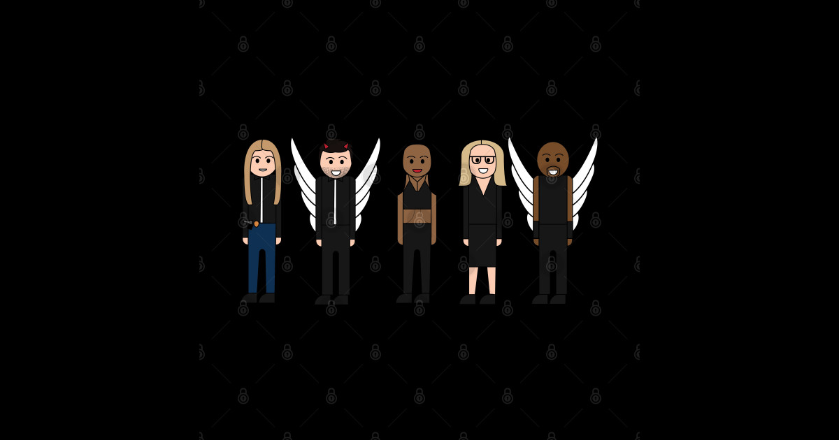 Lucifer Characters Cartoon Icons - Lucifer Morningstar - Magnet | TeePublic