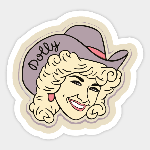 DOLLY FANS ART - Dolly Parton - Sticker | TeePublic