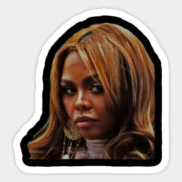 Face of Lil Kim - Lil Kim - Sticker | TeePublic