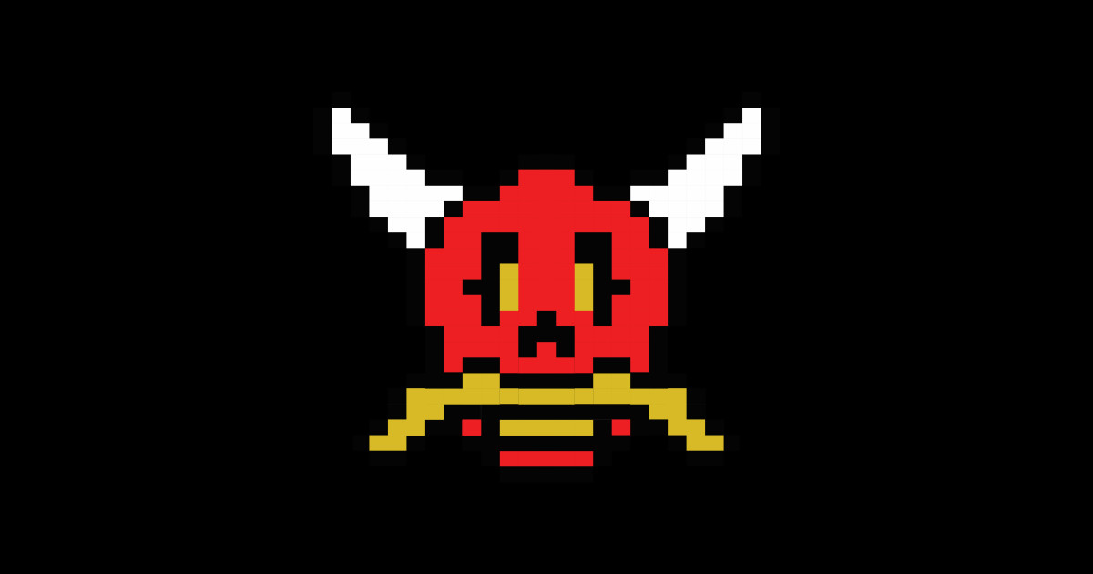 8-bit Oni Logo - Pixelart - Magnet | TeePublic