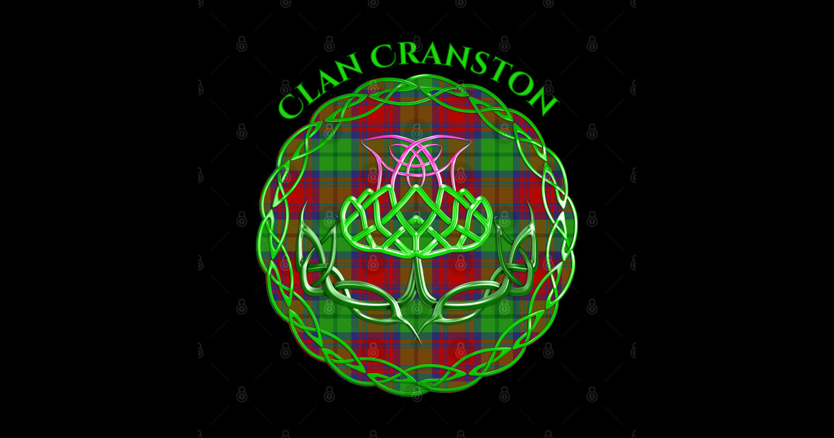 Cranston Scottish Tartan Celtic Thistle - Cranston Clan - T-Shirt ...
