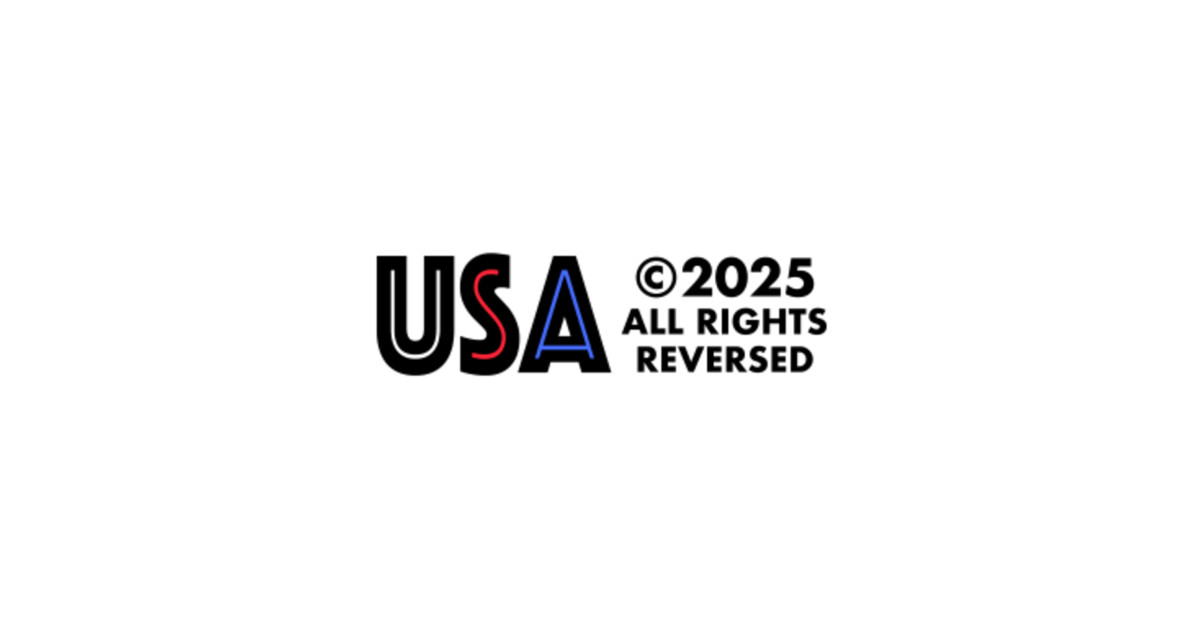 USA ©2025 All Rights Reversed - Usa - T-Shirt | TeePublic