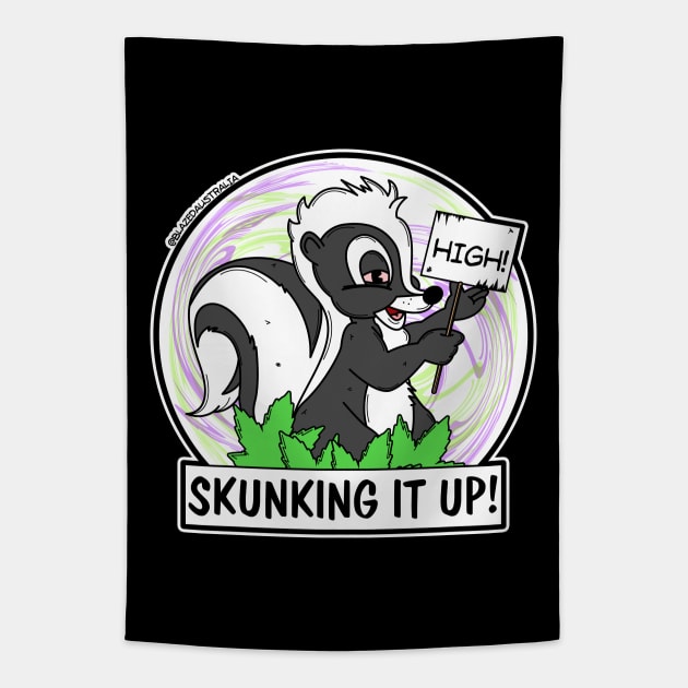 Skunking It - Blazed Australia - Tapestry | TeePublic