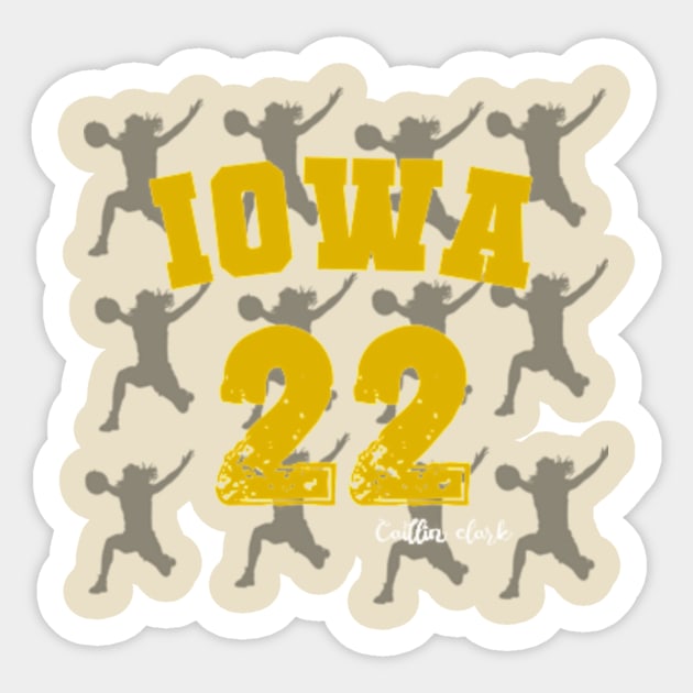 Caitlin clark 22 - Caitlin Clark 22 - Sticker | TeePublic