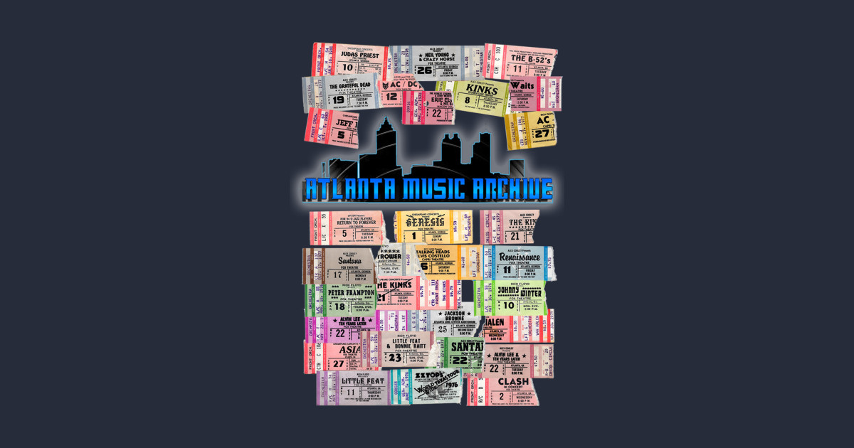 Atlanta Music Archive Stub Shirt - Atlanta - T-Shirt | TeePublic