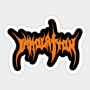immolation logo font