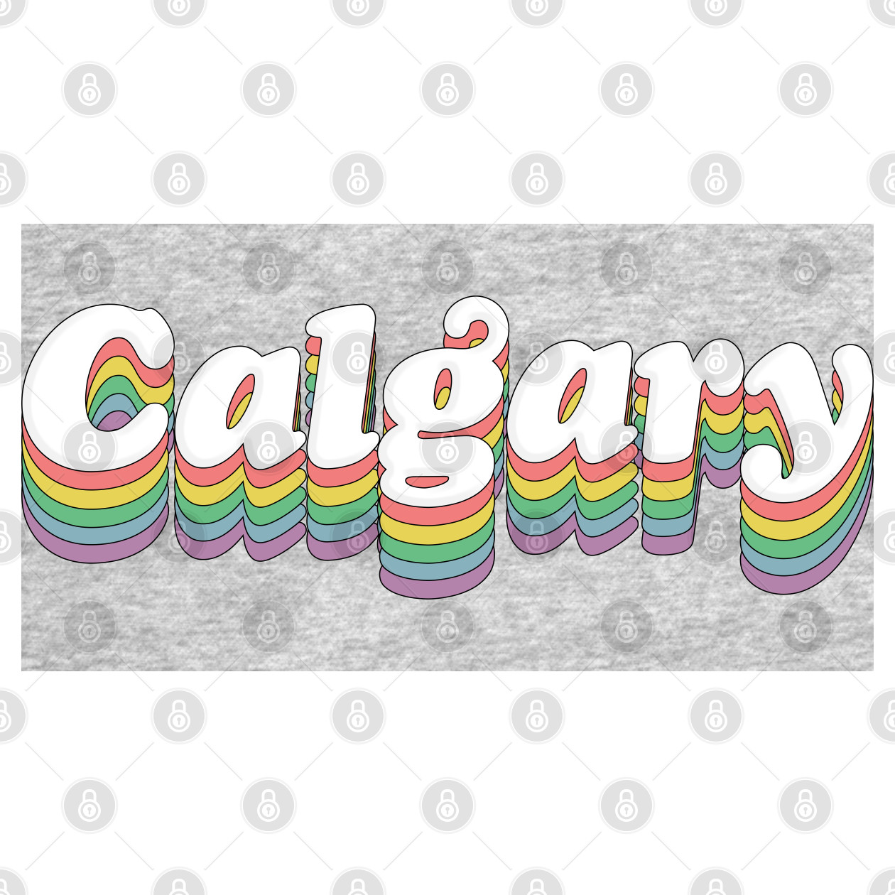 Calgary // Retro Typography Design - Calgary - T-Shirt | TeePublic