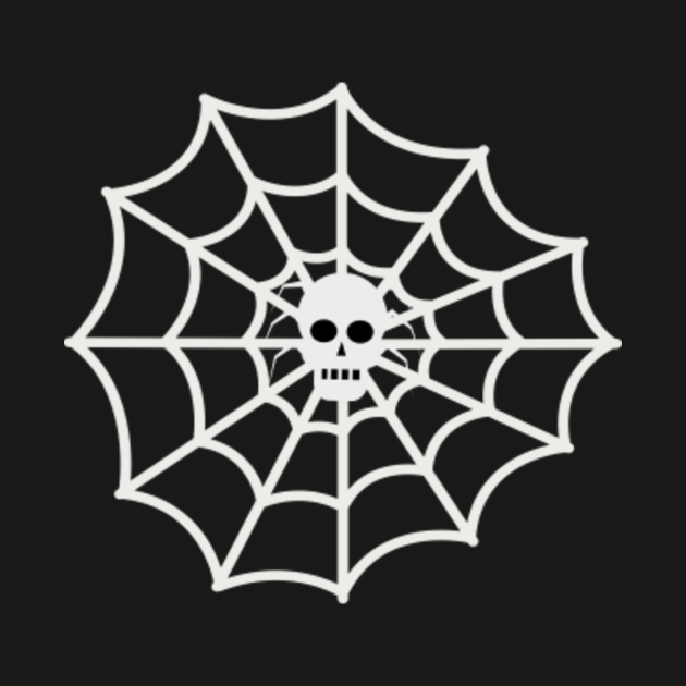 Halloween Skull - Spider Web - Skull on Spider Web - Spider Web Skull ...