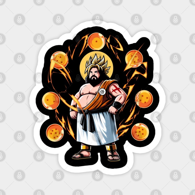 Dragon Ball Cute Big Jesus Christ - Dragon Ball Z - Magnet | TeePublic