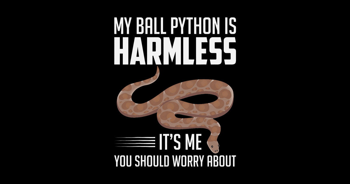 Python Pet My Ball Python Is Harmless Python Snake Lovers Snake Themed ...