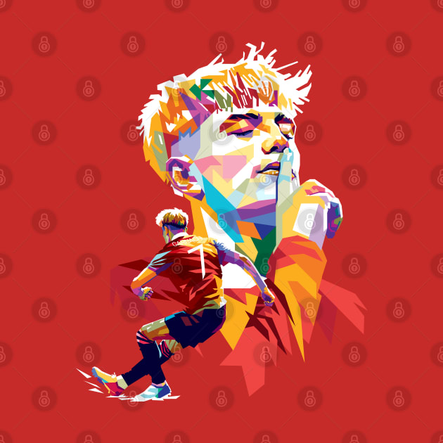 Alejandro Garnacho Pop Art - Garnacho - T-Shirt | TeePublic