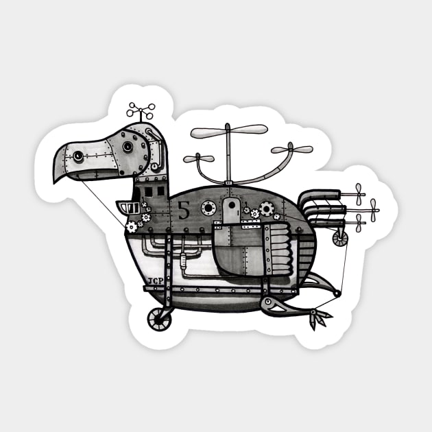 Flying Dodo: Steampunk Machine - Dodo - Sticker | TeePublic