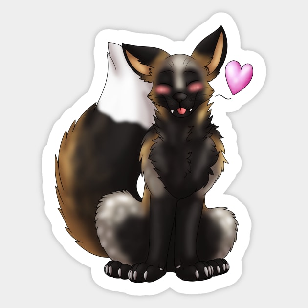 Foxy Friends: Cross Color - Fox - Sticker | TeePublic