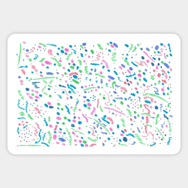 Confetti Splatter Painting - Splatter - Sticker | TeePublic