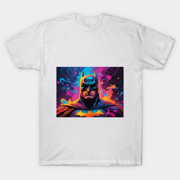 Neon Knight: Vibrant Batman Beyond - Batman - T-Shirt | TeePublic