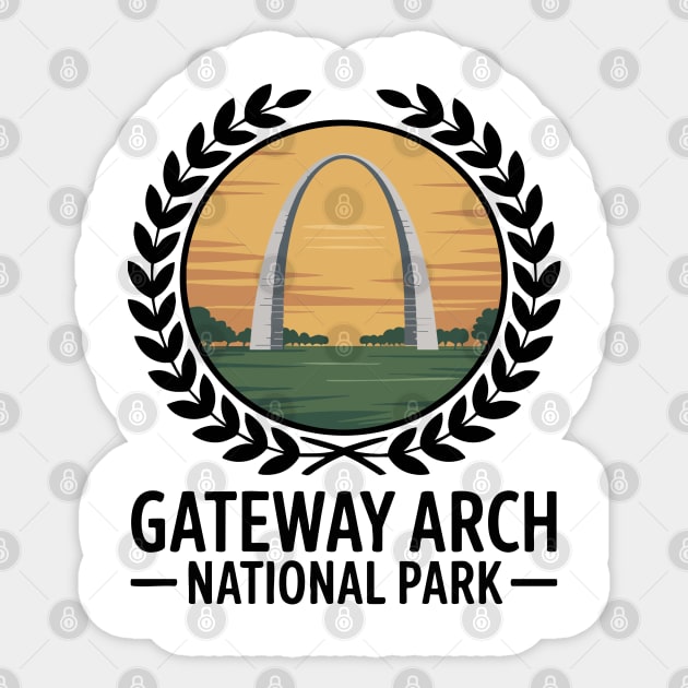 Gateway Arch National Park - Gateway Arch - Sticker | TeePublic