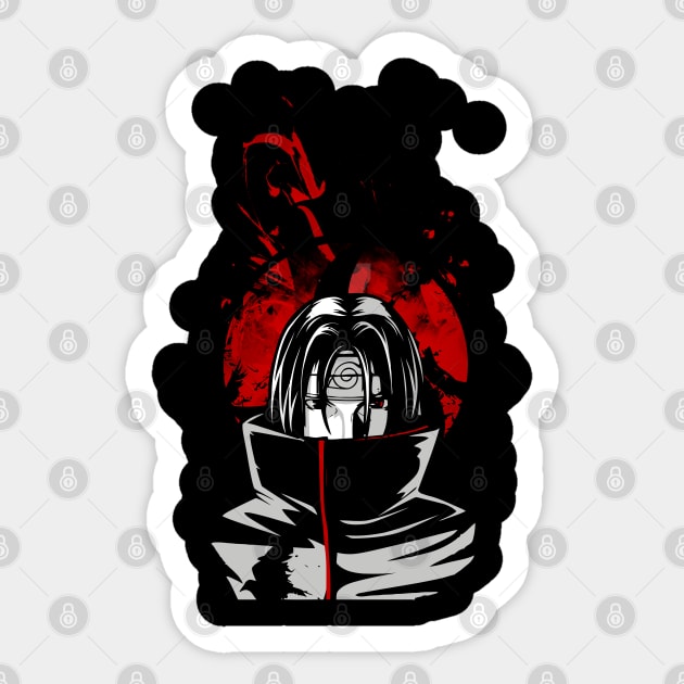 Itachi - akatsuki - Anime Art - Sticker | TeePublic