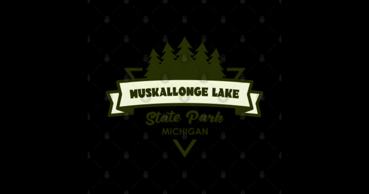Muskallonge Lake State Park Michigan Trees And Ribbon - Muskallonge ...
