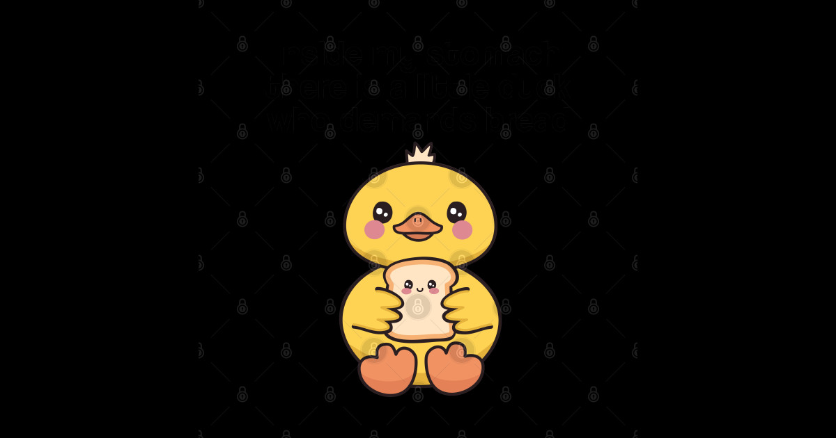 Funny Cute Duck Bread Meme - Duck - Sticker | TeePublic