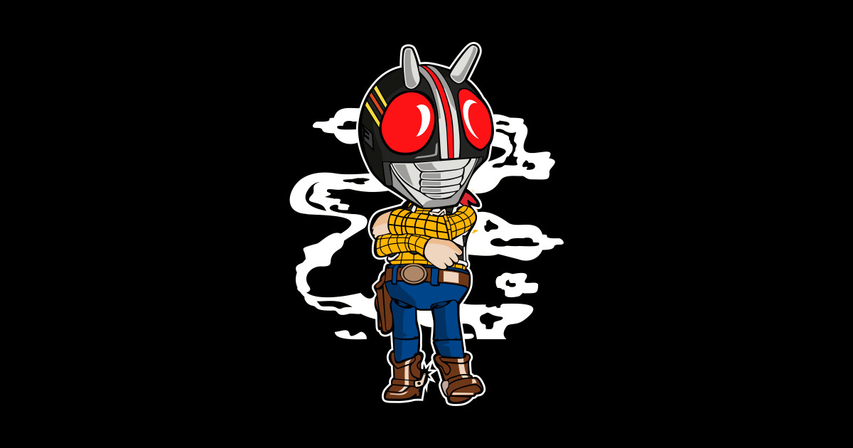 Woody x Mask Rider Black Art Style /// Tokusatsu Tshirt! - Japanimation ...