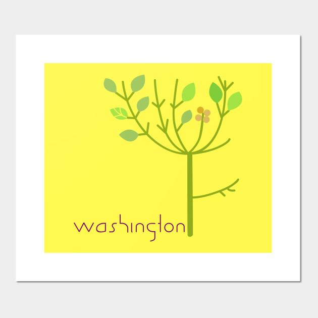Washington Tree - Washington State - Posters and Art Prints | TeePublic