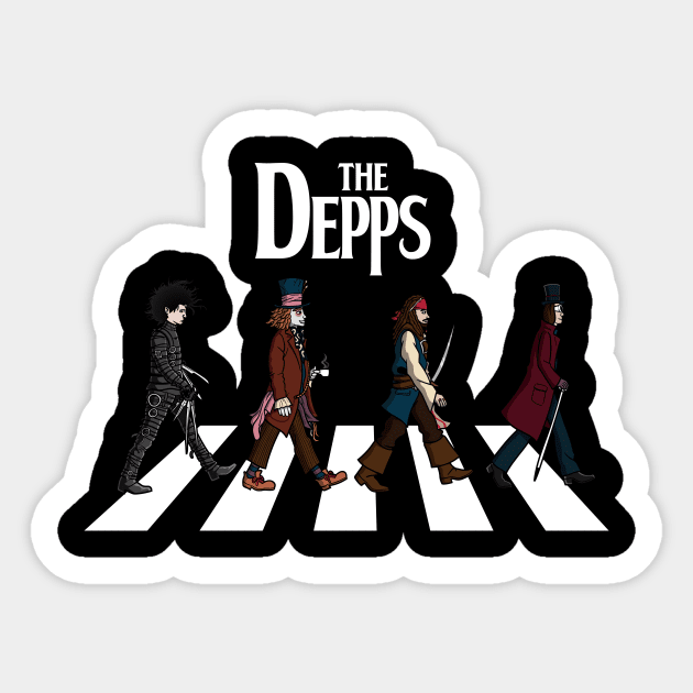 The Depps - Johnny Depp - Sticker | TeePublic