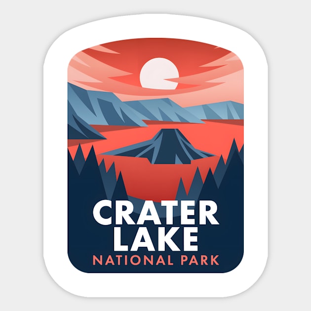 Crater Lake National Park - Crater Lake - Sticker | TeePublic