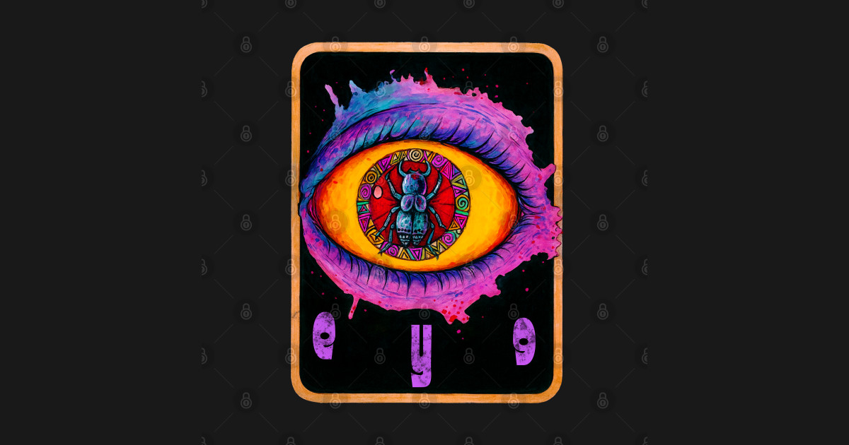 Trippy Bug Eye - Bugeye - T-Shirt | TeePublic