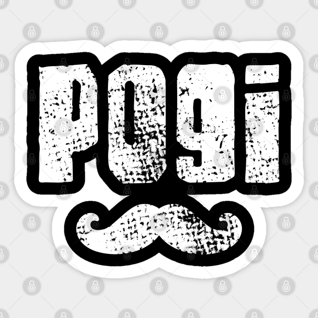 Pogi Mustache Funny Filipino Pogi - Pogi - Sticker | TeePublic