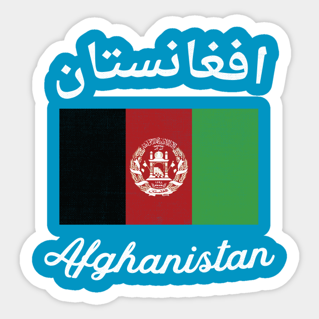 Afghanistan Flag - Afghanistan - Sticker | TeePublic