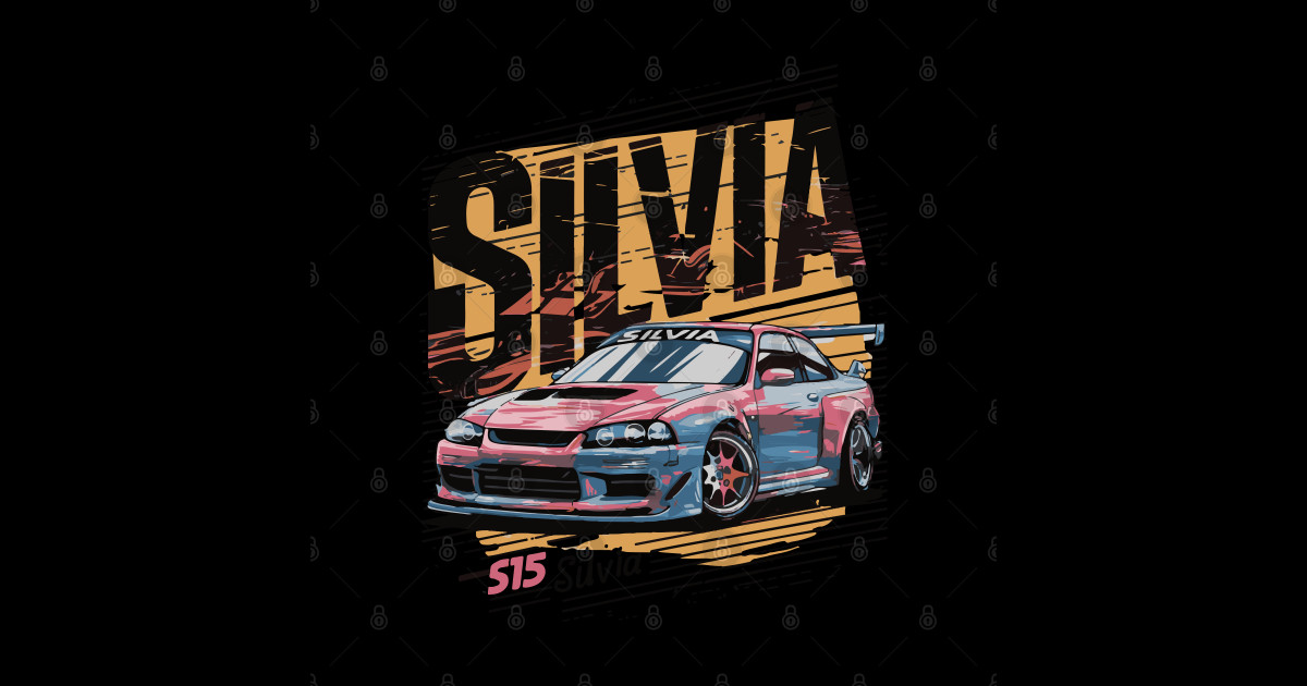 Silvia S15 Vintage Car - Silvia S15 - Sticker | TeePublic