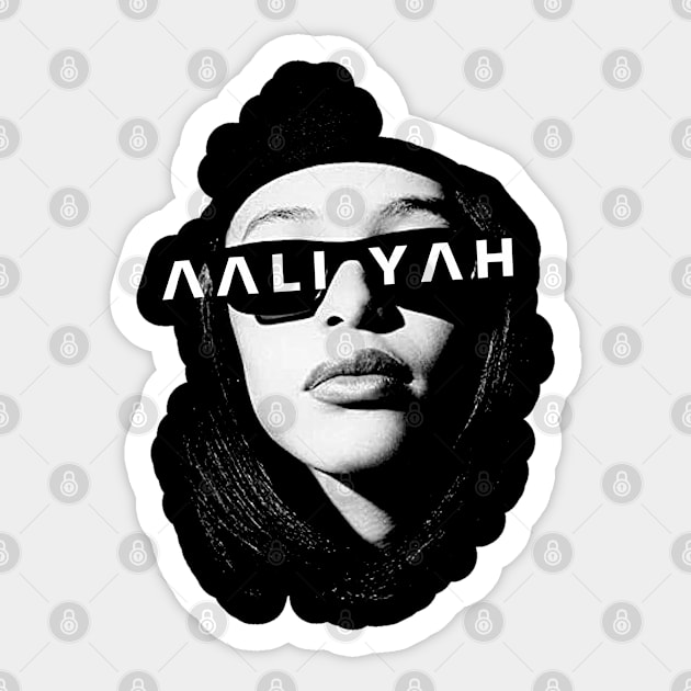Aaliyah Big Face - Aaliyah - Sticker | TeePublic