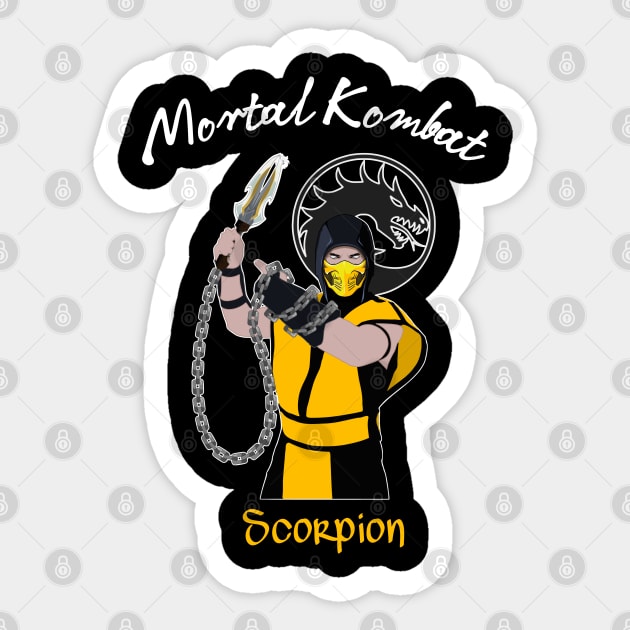 Mortal Kombat - Scorpion - Mortal Kombat Scorpion - Sticker | TeePublic