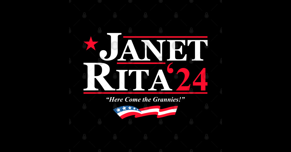 Janet and Rita Bluey Grannies 2024 for President - Bluey - Sticker ...