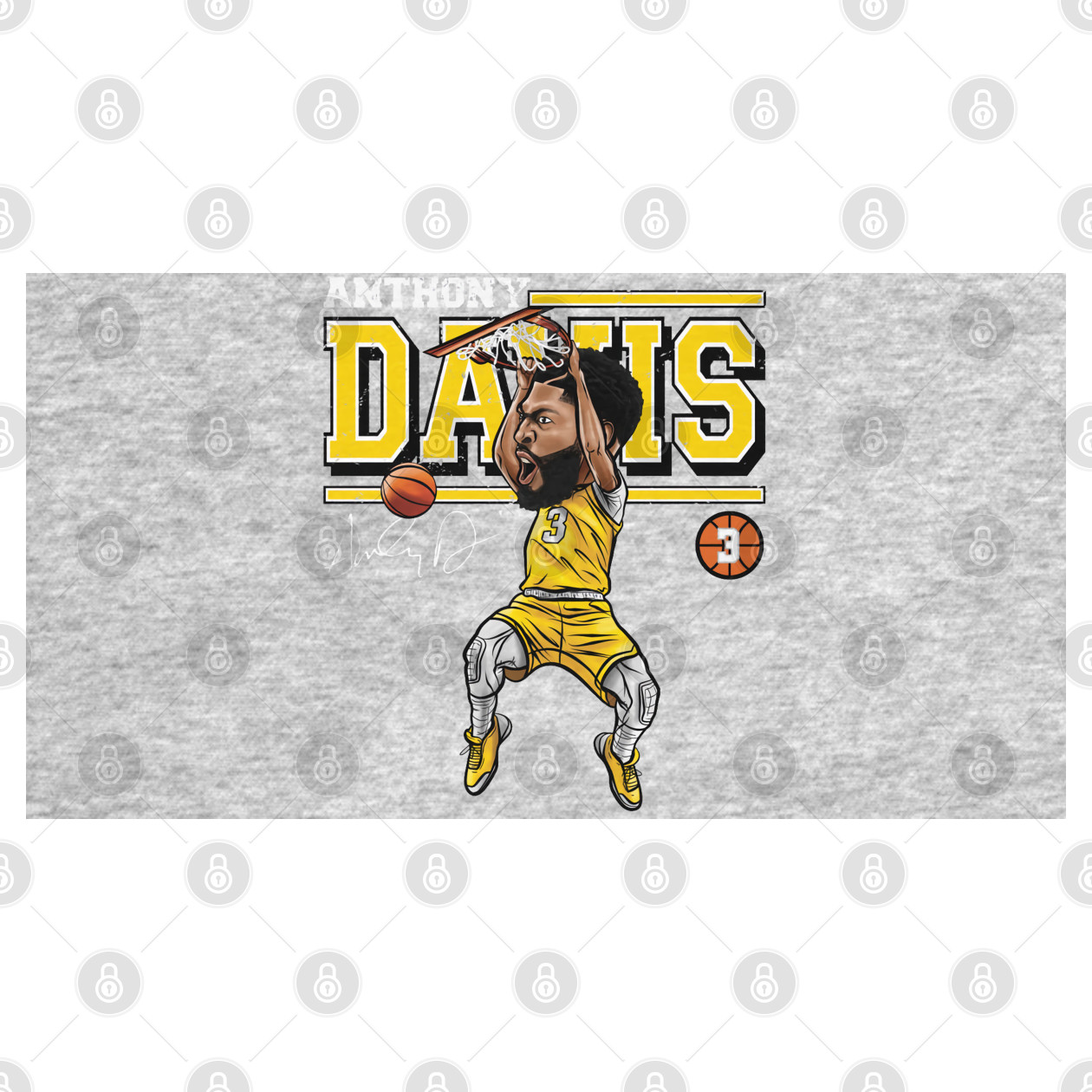 Anthony Davis Los Angels L Cartoon - Anthony Davis - T-Shirt | TeePublic
