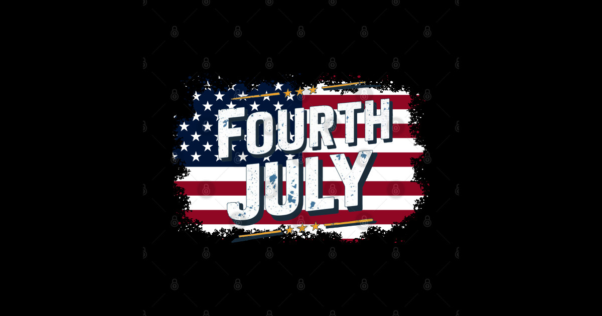 Fourth July America | American Flag Fourth July - 4 July - Posters and ...