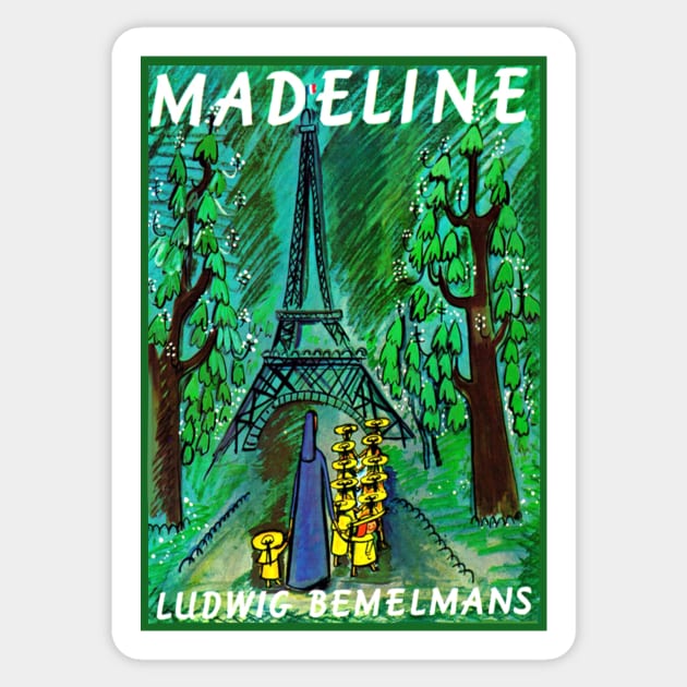 Madeline Vintage Children's Book Cover - Madeline - Sticker | TeePublic