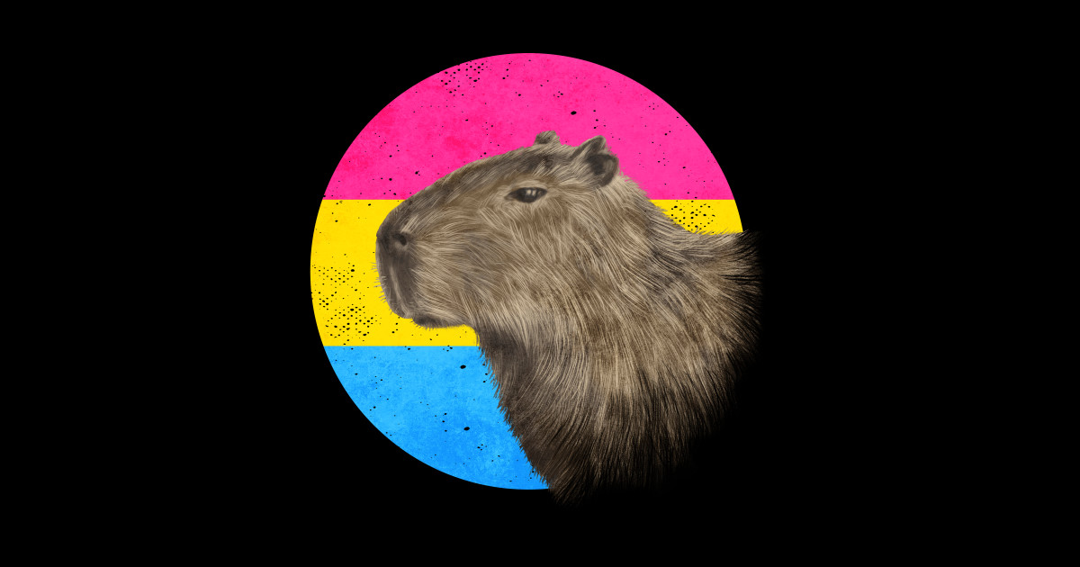 Pansexual Pride Pan Flag Capybara Sublte LGBTQ - Pansexual - Sticker ... Pansexual Pride Pan Flag Capybara Sublte LGBTQ - Pansexual - Sticker ...