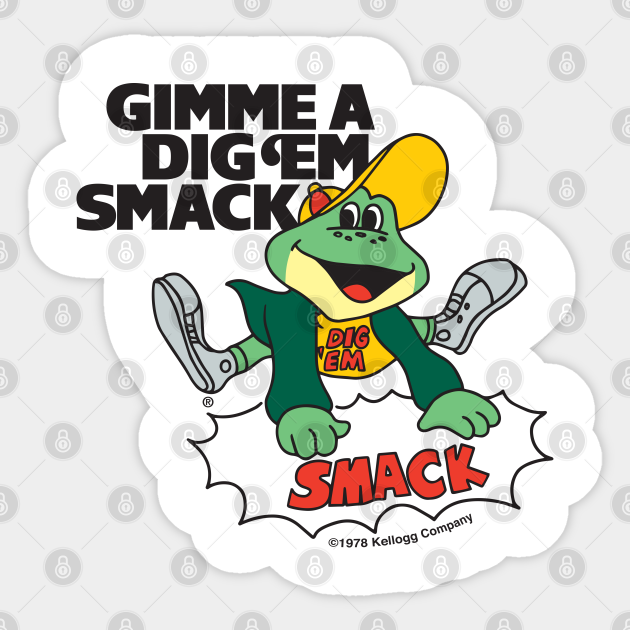 Dig 'Em Smacks Vintage - Dig Em Smacks - Sticker | TeePublic