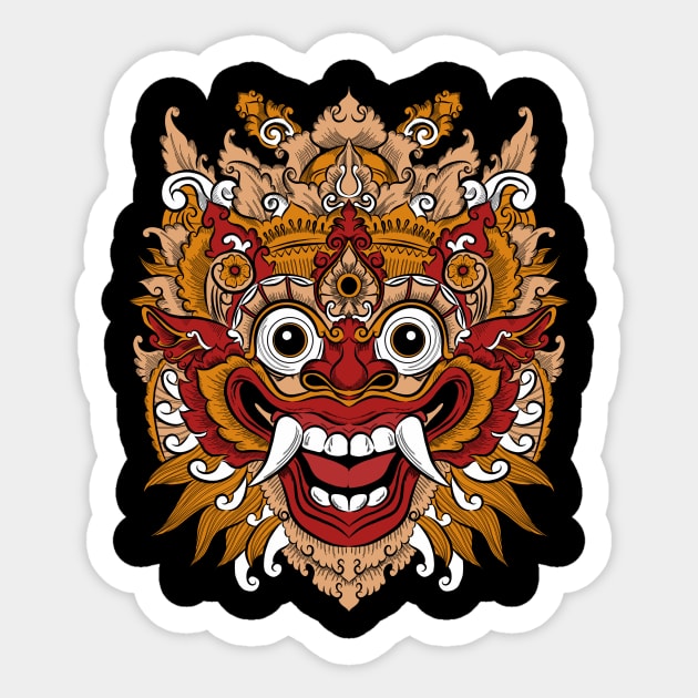 Bali Style Indonesia - Barong Bali - Sticker | TeePublic