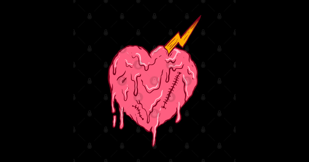Spooky Heart Hurt - Spooky Cute - Sticker | TeePublic