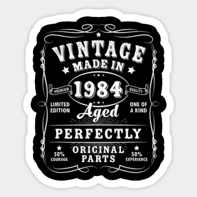 Vintage 40th Birthday Decorations Men Funny 1984 40 Birthday - Vintage ...